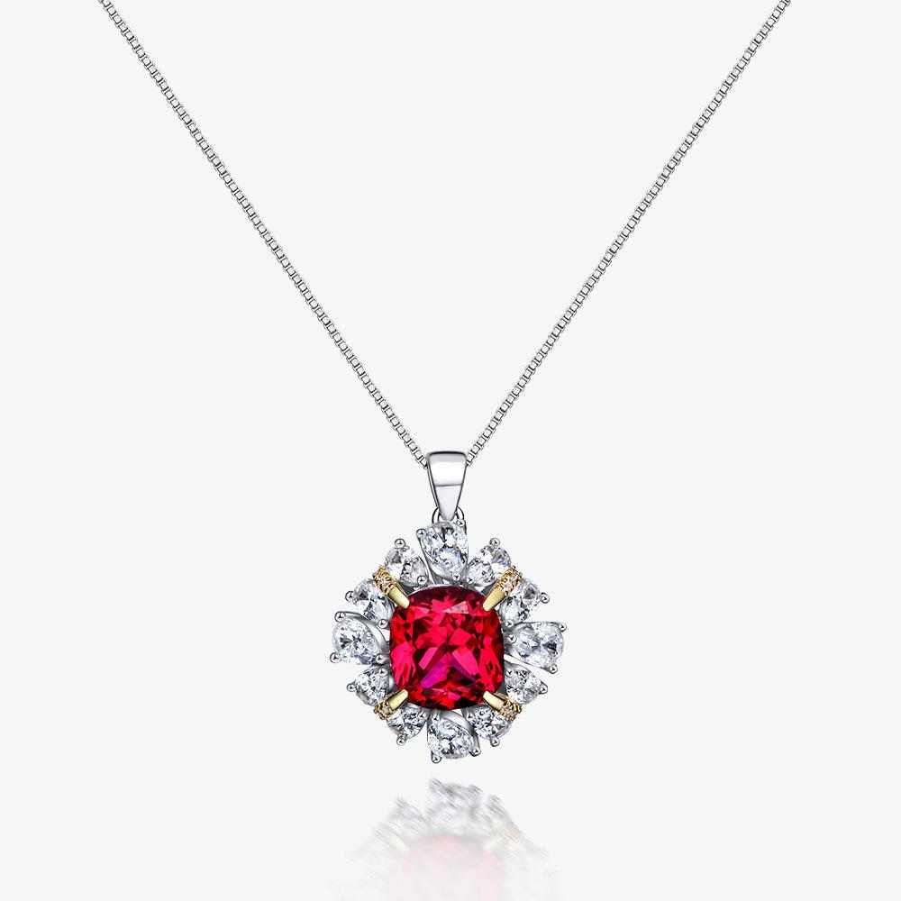 Luxury Big Gem Ruby Necklace | HER'S Jewelry – HERS